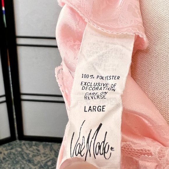 Val Mode | Intimates & Sleepwear | Vintage Sexy Teddy Cami Pink Satin ...